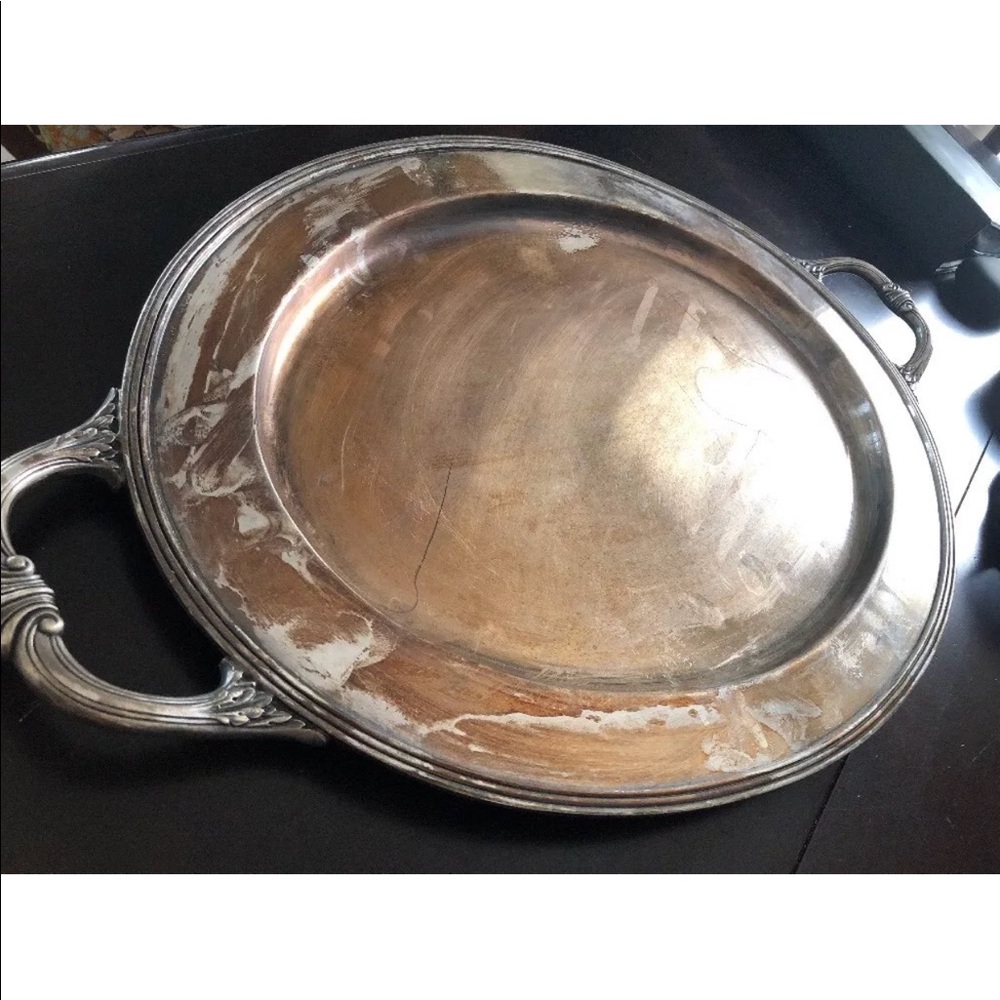 Windsor Wm Rogers Oval Silver Platter 20 Inch - Gem